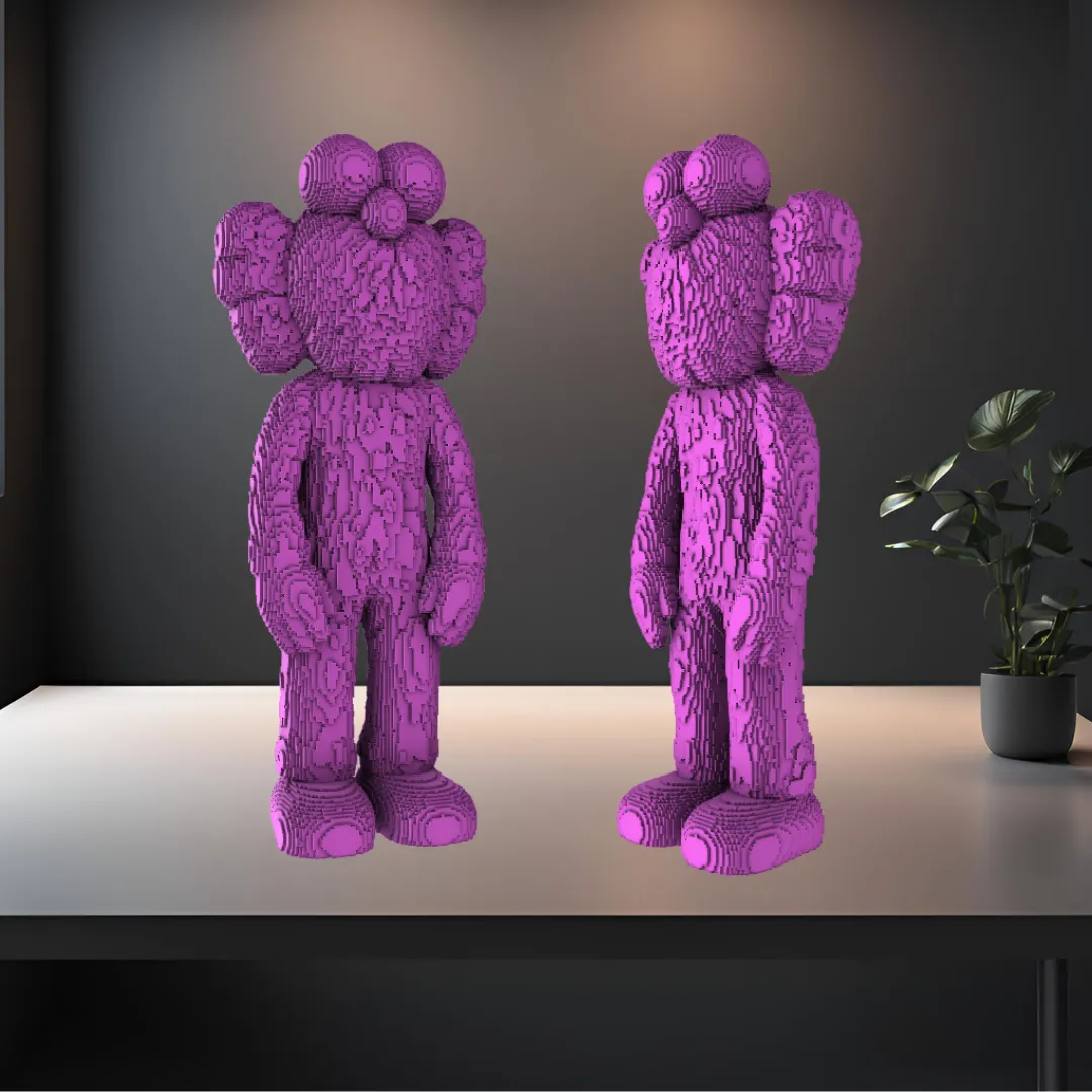 Characters & Creatures STL Download - Voxel KAWS BFF - Pixel Art ...
