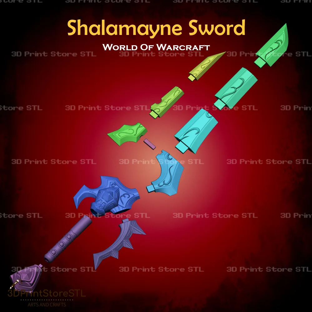 Shalamayne Sword Cosplay World Of Warcraft - STL File | 3D models ...