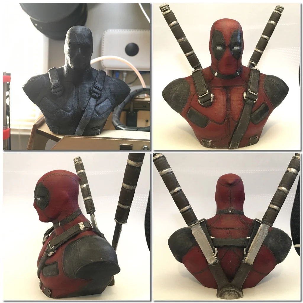Characters & Creatures STL Download - Deadpoolby KUJI 3D