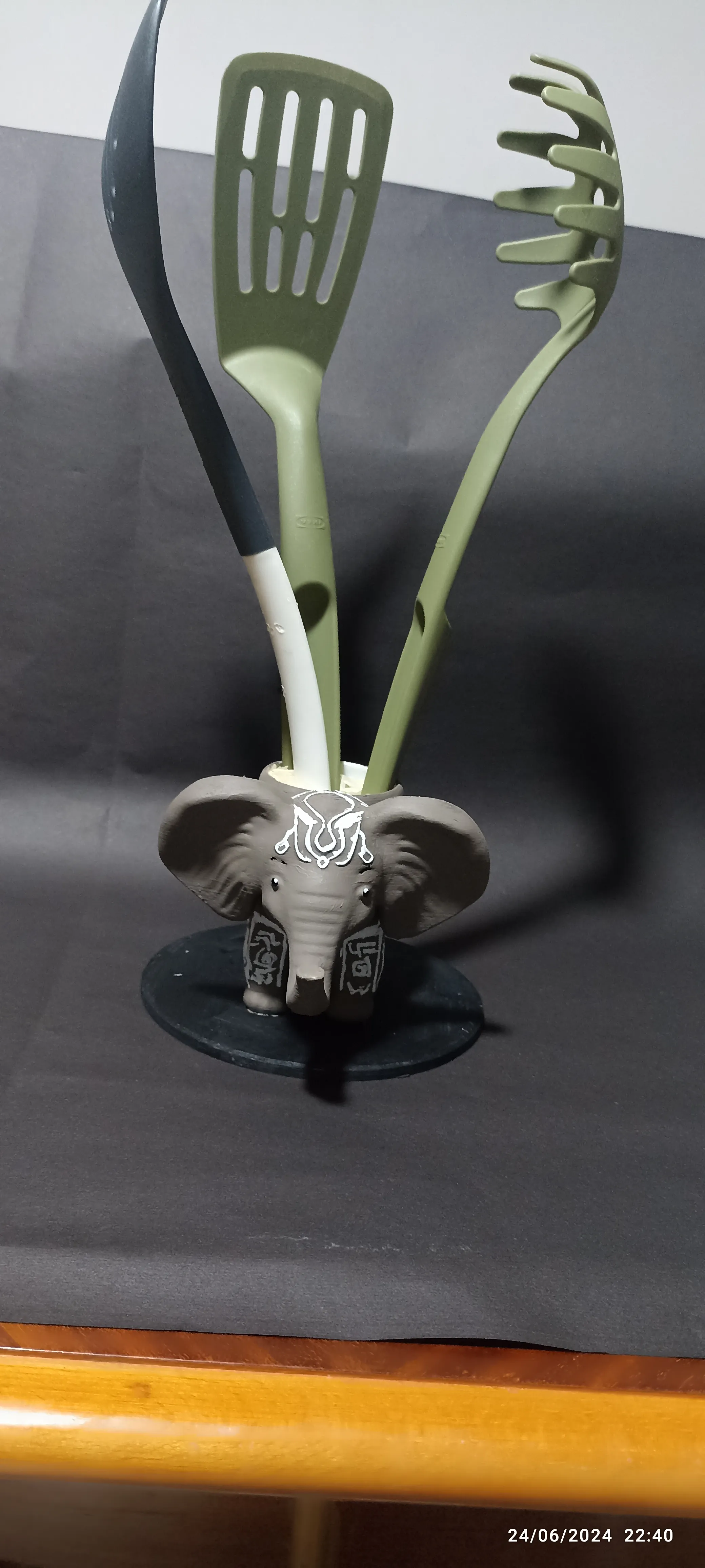 Home Decorations & Ornaments STL Download - Elephant Kitchen Utensil ...