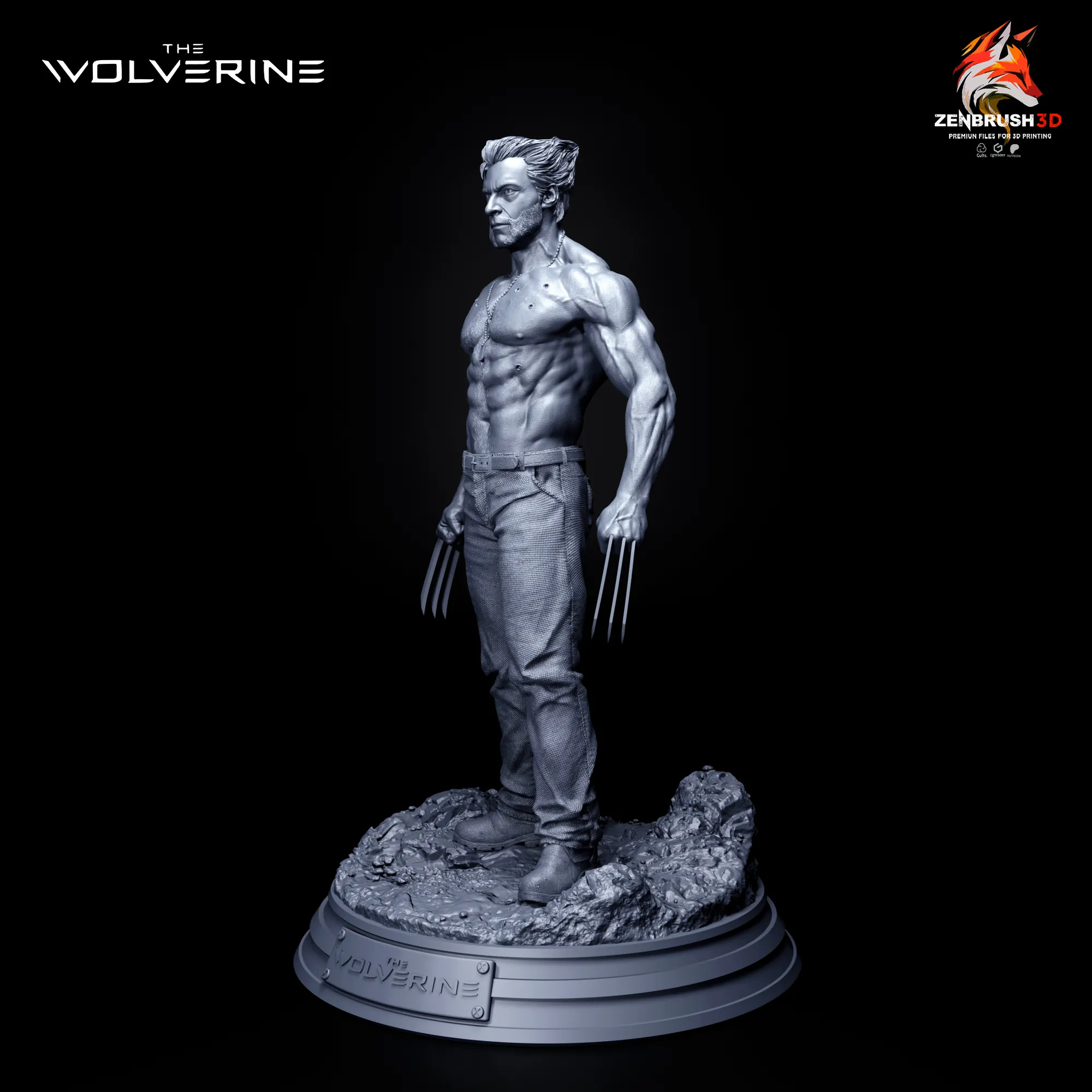 Characters & Creatures STL Download - WOLVERINE - HUGH JACKMAN - X ...
