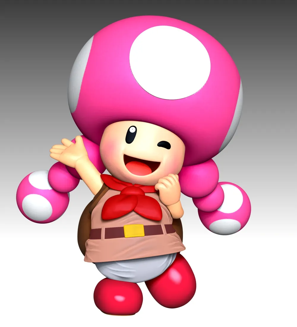 Characters & Creatures STL Descarga - Toadette - Mario - LoveModels