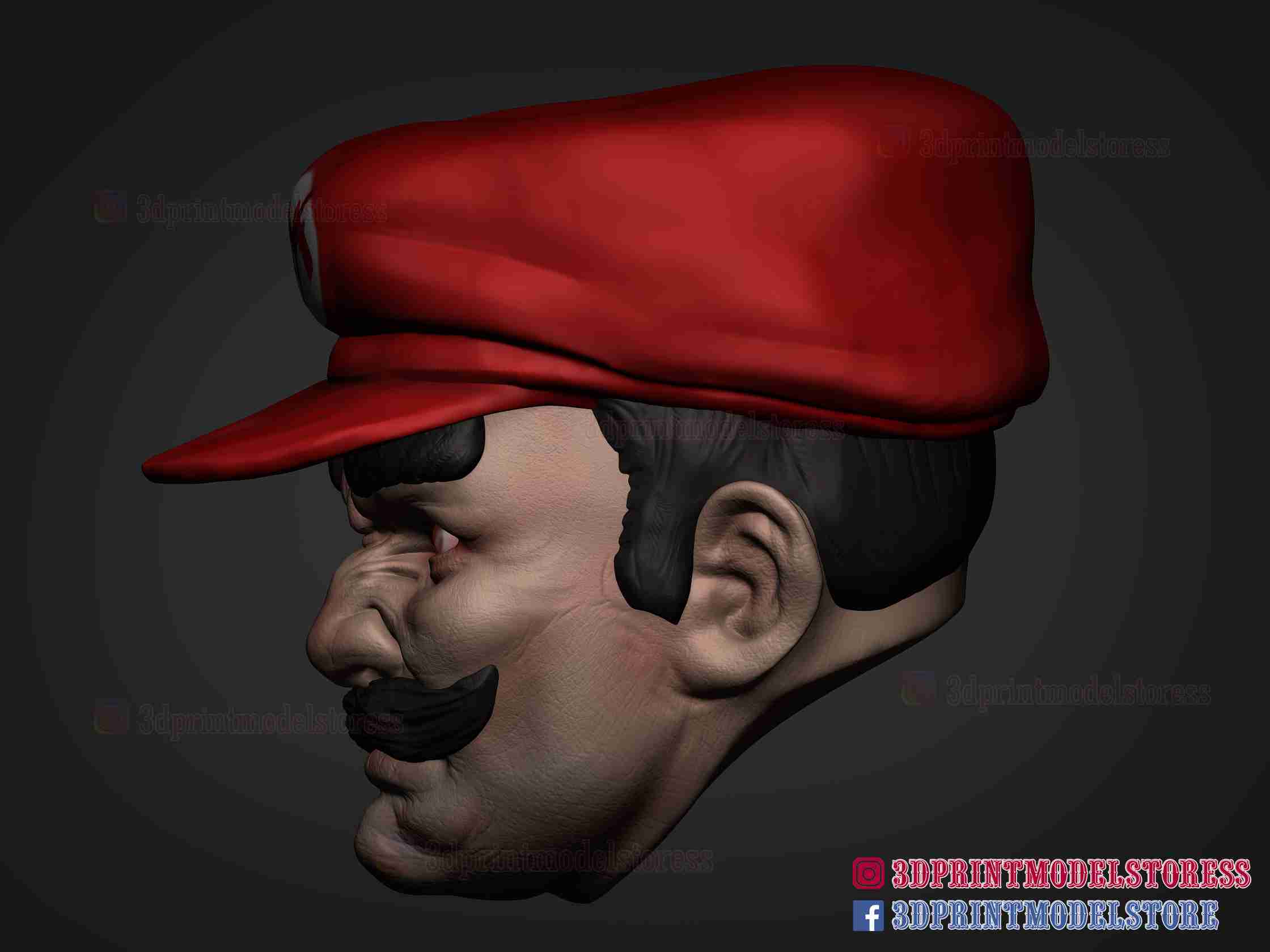 Super Mario Bros Head Sculpt | 3D models download | Creality Cloud