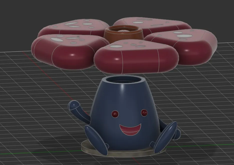 Pokemon 0045 Vileplume pot plant or mug | 3D models download | Creality ...