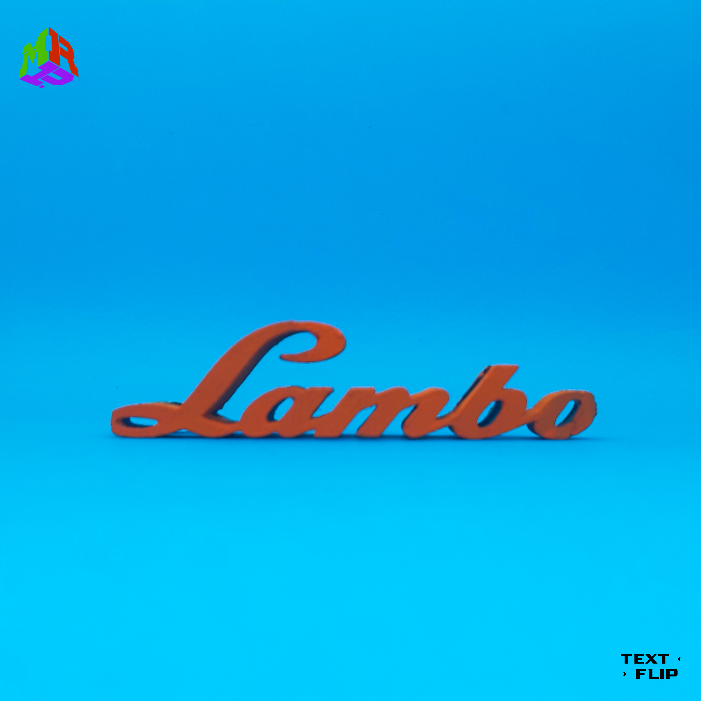 TEXT FLIP - LAMBO | Gallardo | 3D models download | Creality Cloud
