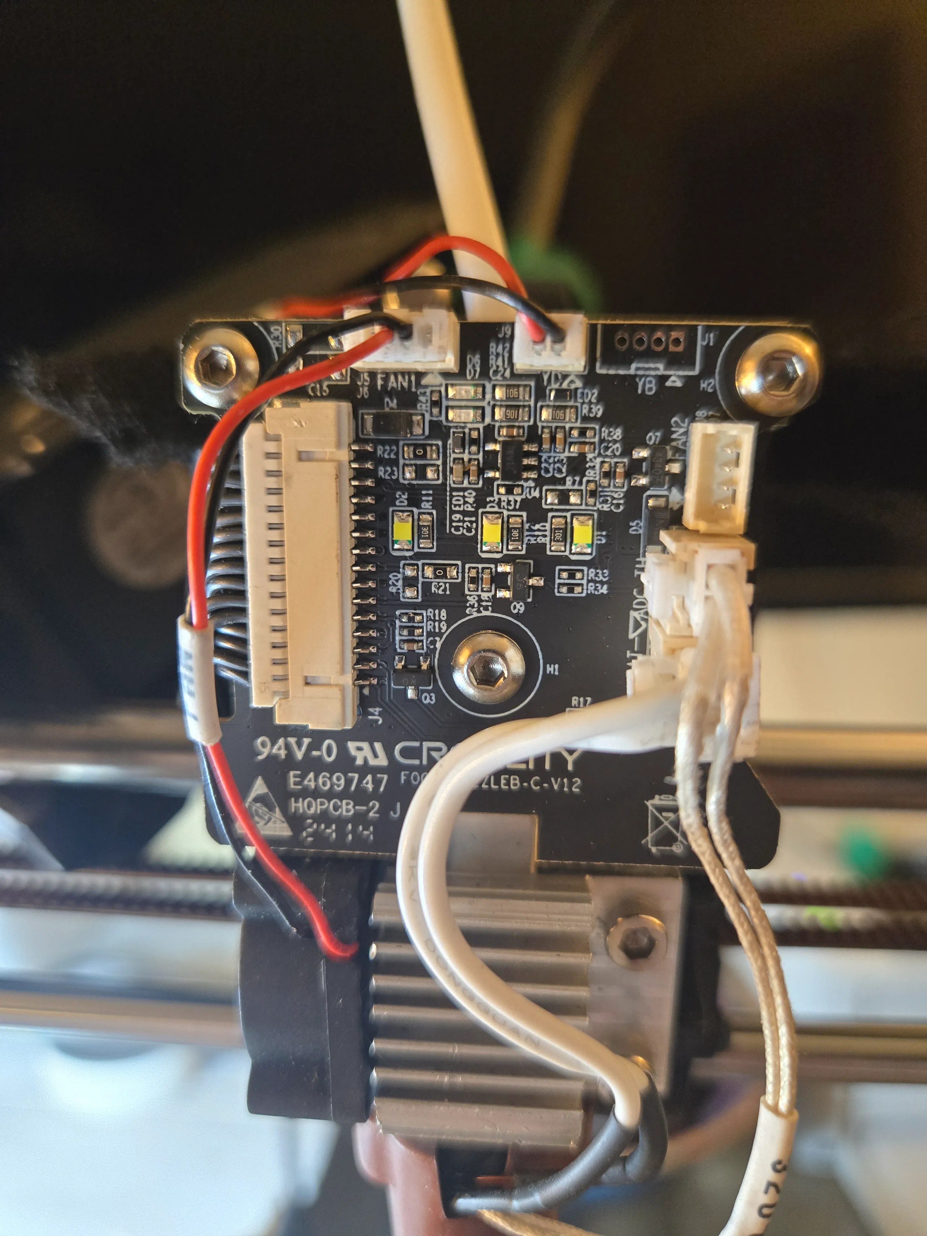 Ender 3, V3...replacing the printhead adapter board. The replacement ...