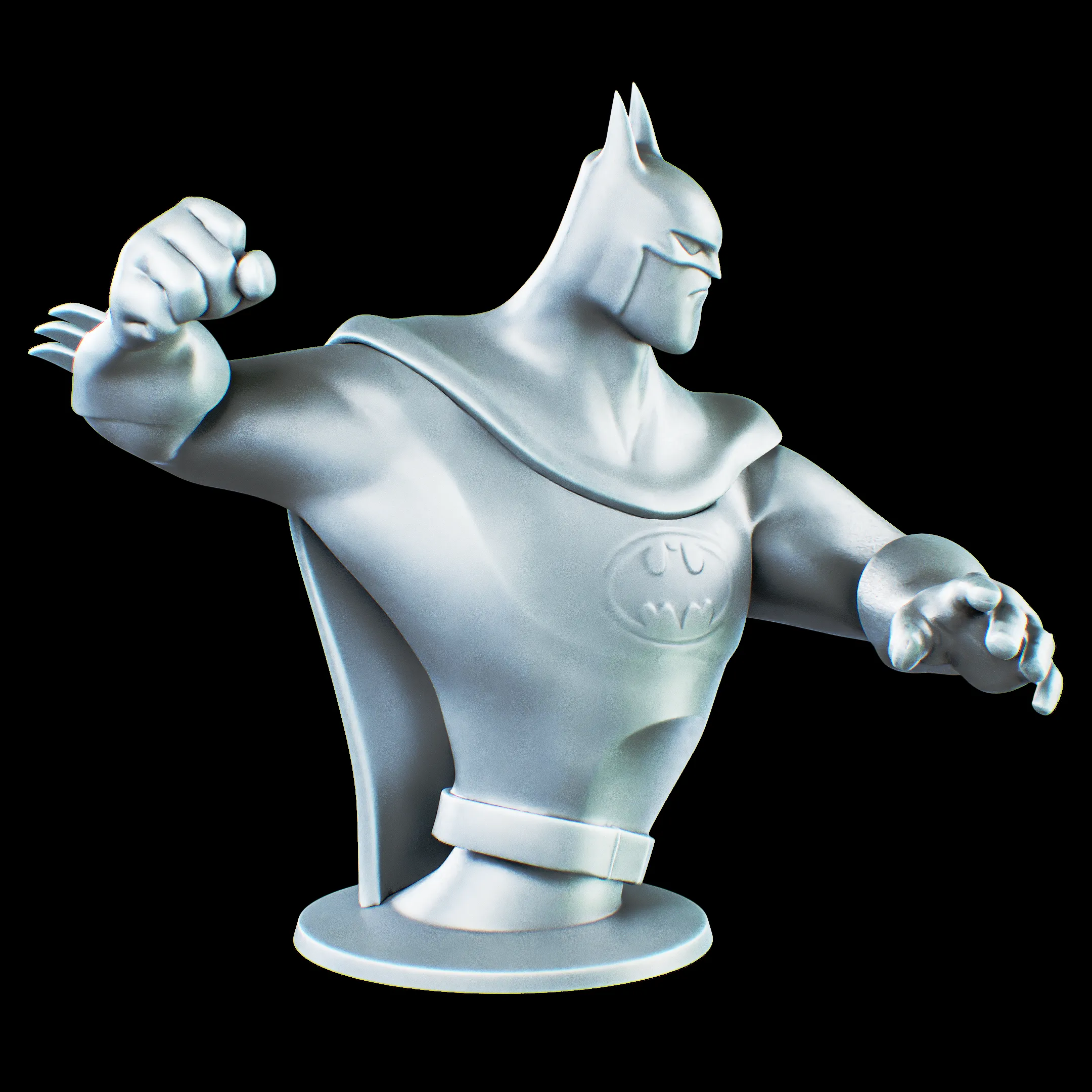 Characters & Creatures STL Download - Batman Bust 1992 from Animated ...