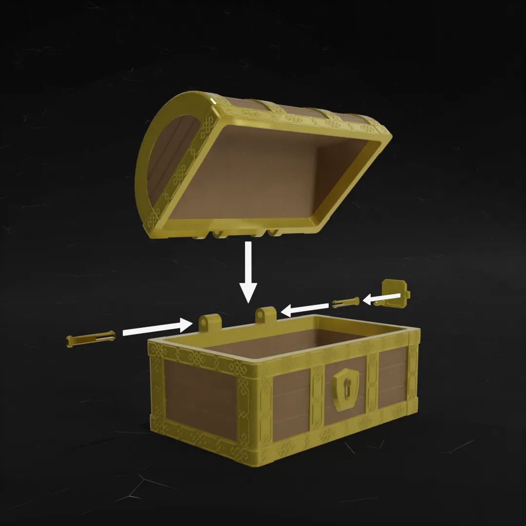 3D Printer Files | 3MF File | Treasure Chest [Kit Version] | Creality Cloud