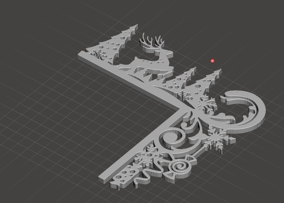 door frame winter reindeer | 3D models download | Creality Cloud