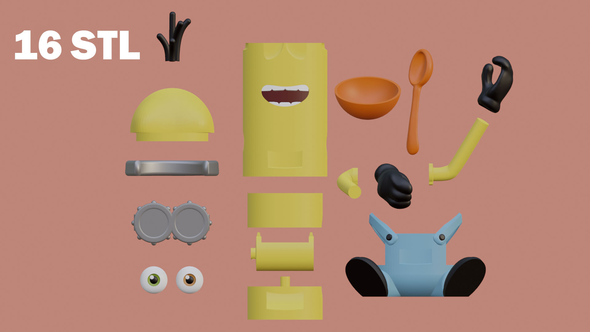 SWEET MINION KEVYN FANART | 3D models download | Creality Cloud