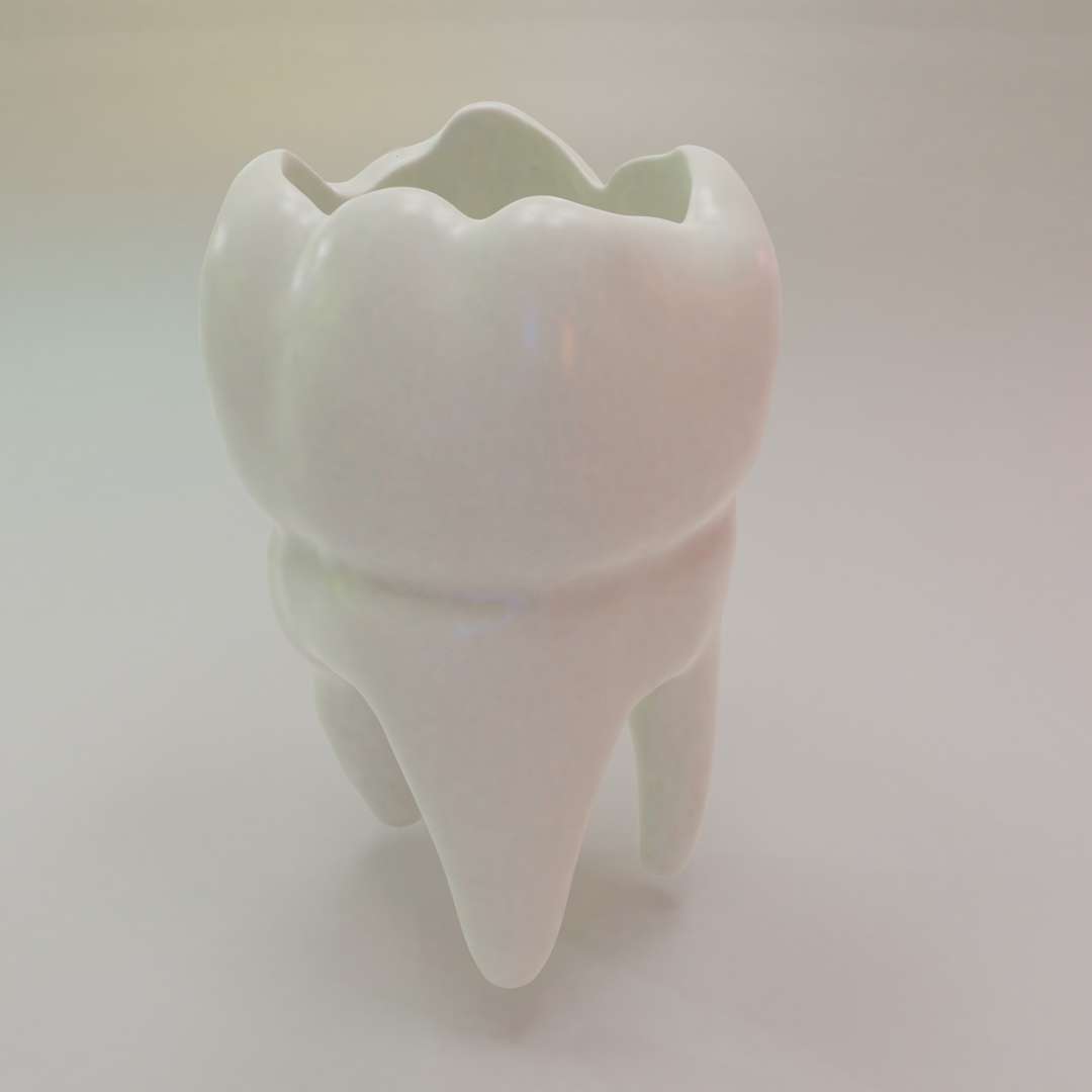 Teeth / Tooth Flower Pot | 3D models download | Creality Cloud