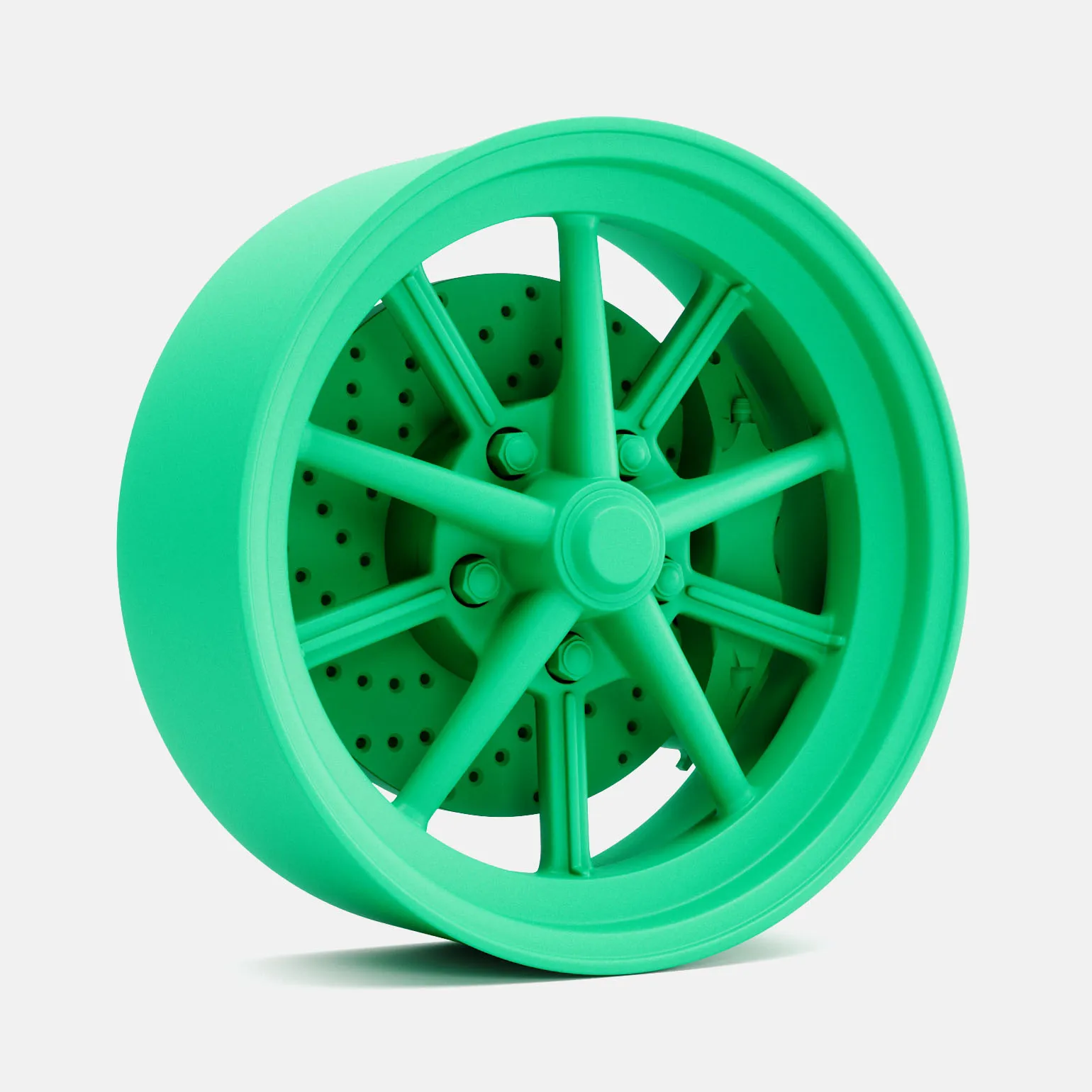 Vehicles & Machinery STL Download - 1/24 Scale, 15x6 ET Gasser Wheel and Brakeby Mean Machine Models