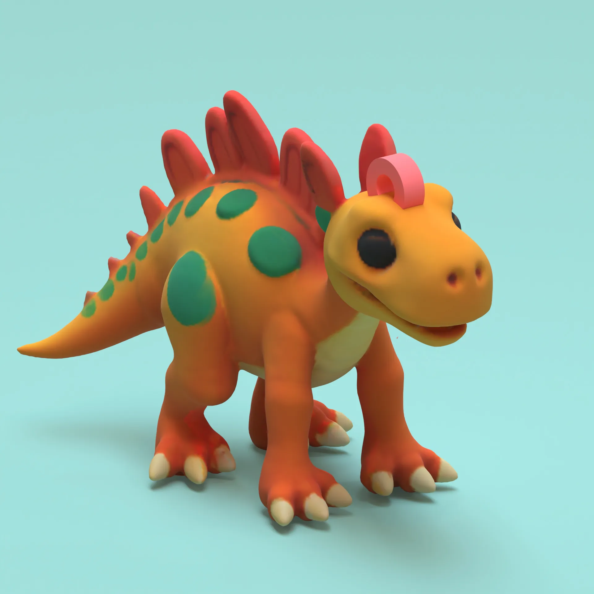 3D Printer Files | 3MF File | Cute dinosaur Keychain | Creality Cloud