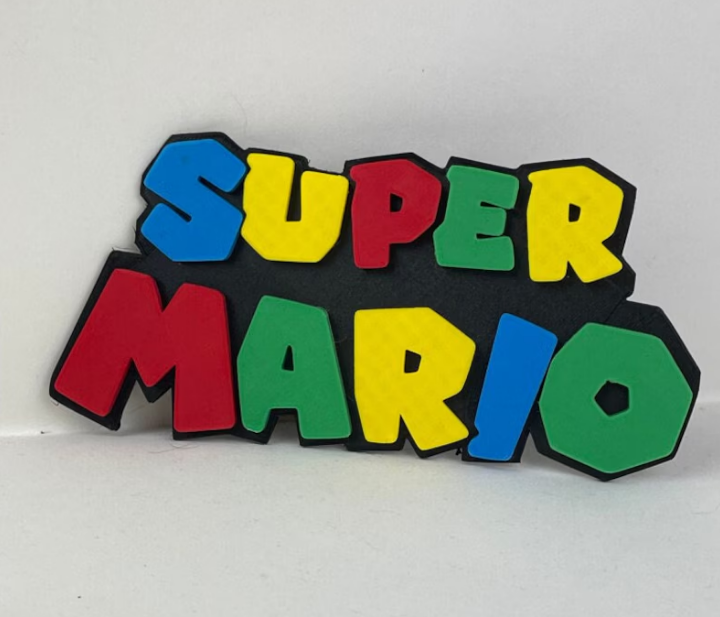 Super mario name figure decor | 3D models download | Creality Cloud