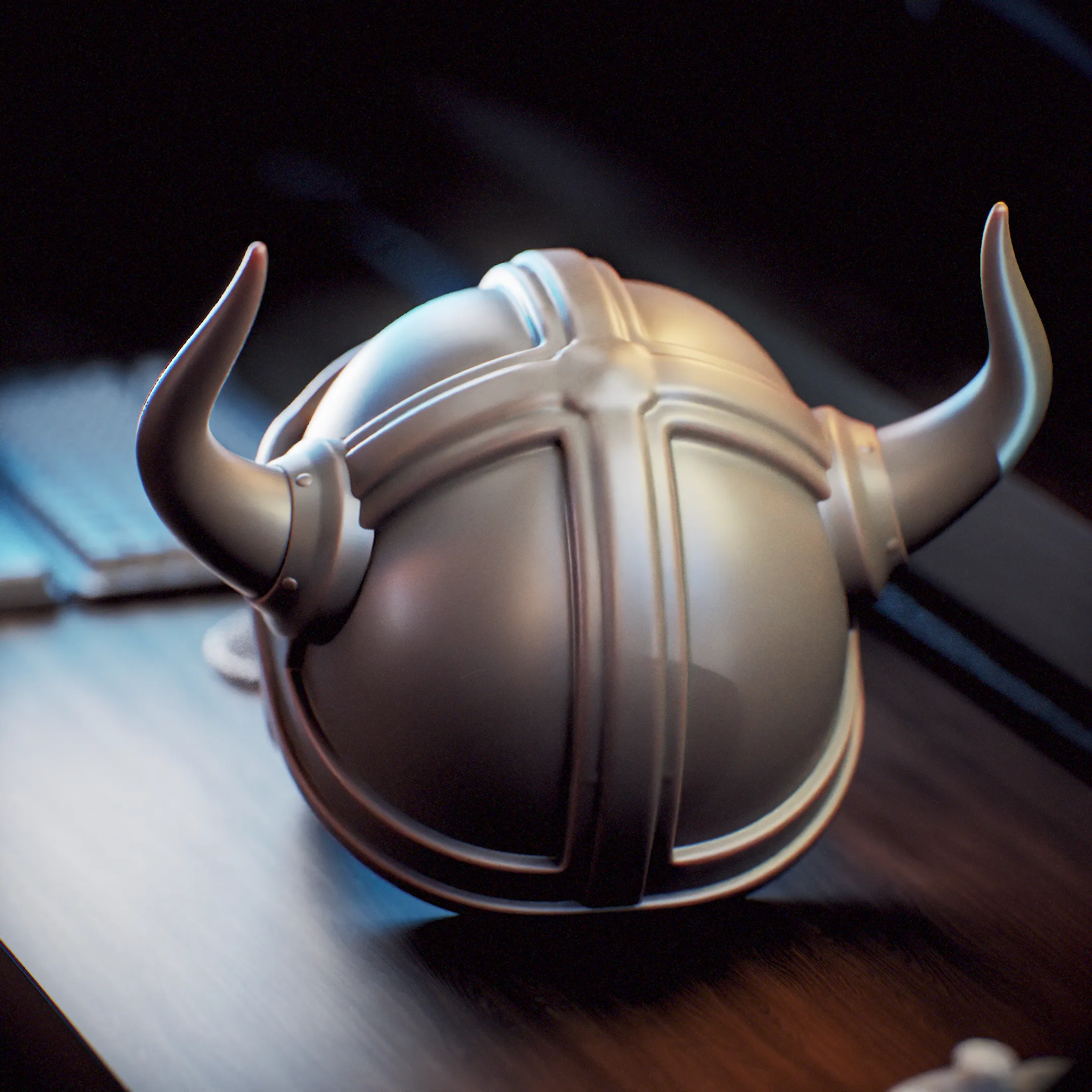 Cosplay STL Download - Real size Viking Helmet split by partsby ...