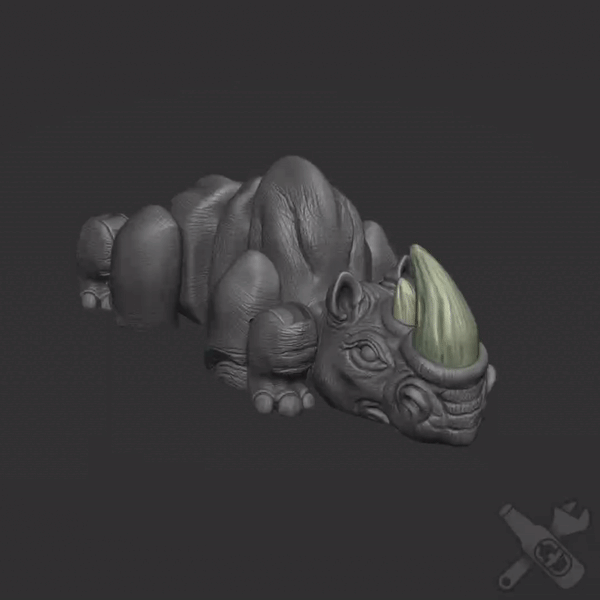 Armored Rhino | 3D models download | Creality Cloud