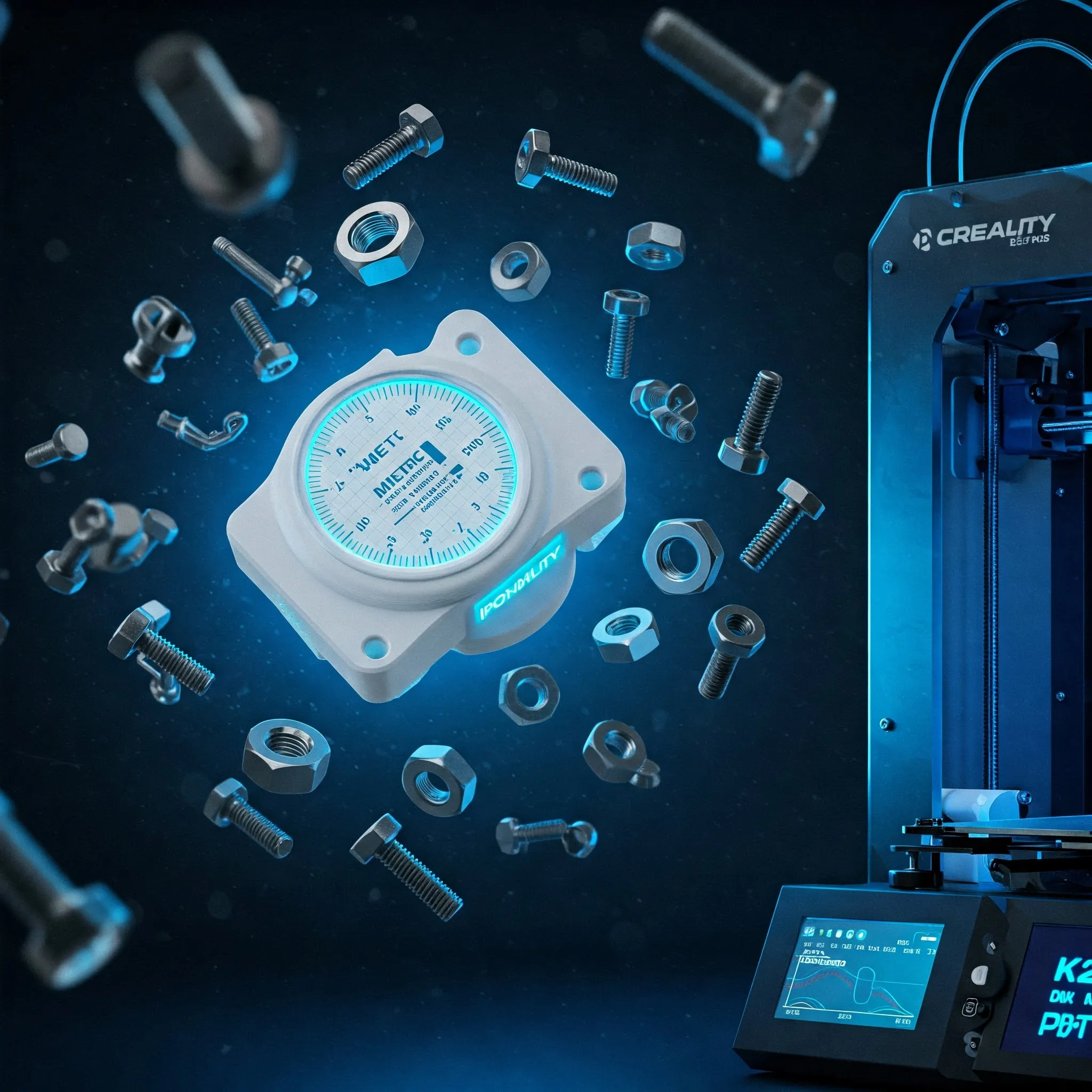 🛠️ Need a quick & accurate way to size bolts and nuts? This 3D-printed Metric Size Gauge came ...