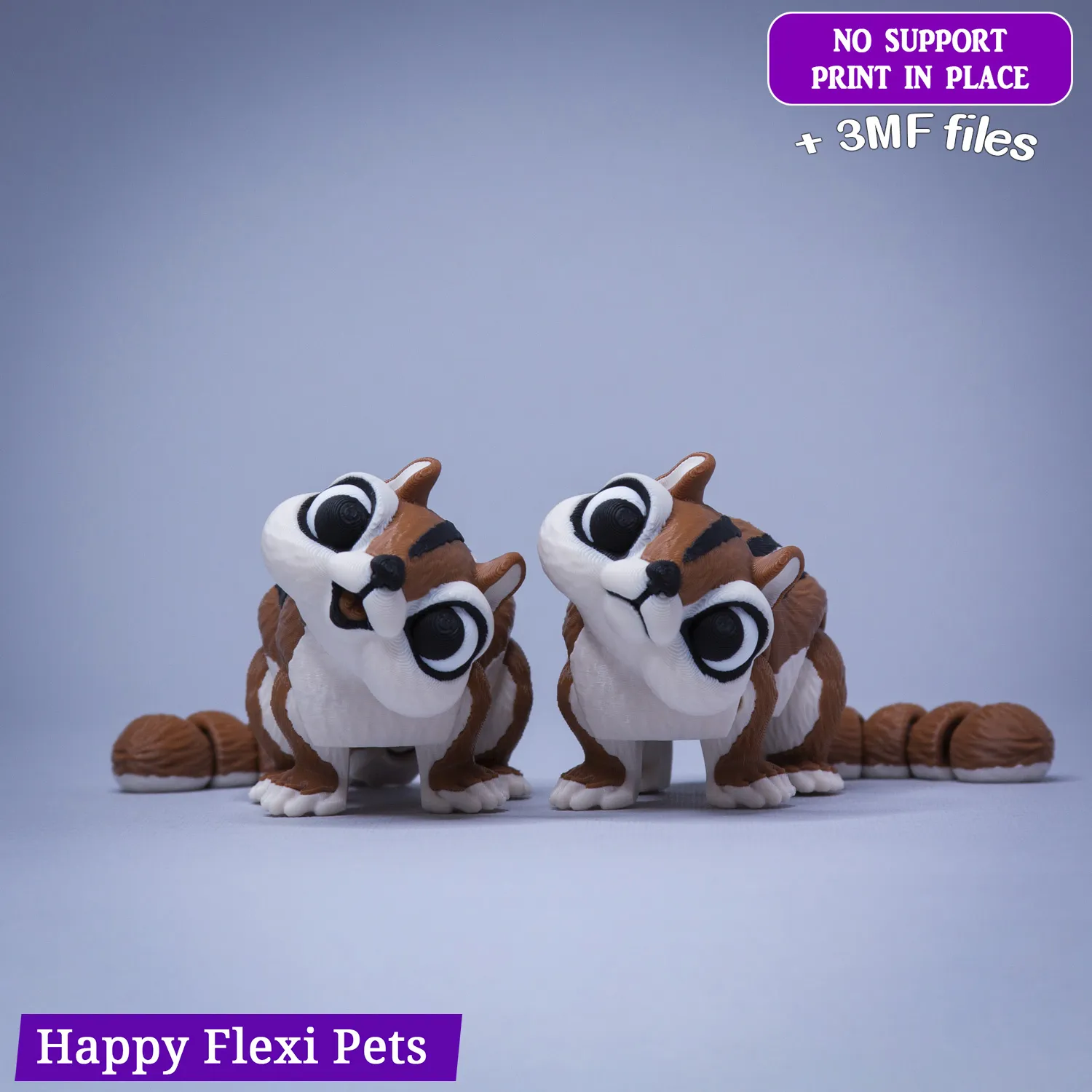 Other STL Download - Chipmunk the flexi toyby Happy Flexi Pets