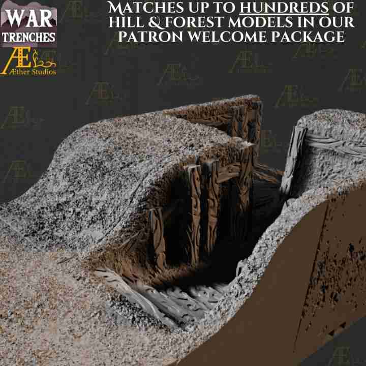 AEPWAR01 - War Trenches | 3D models download | Creality Cloud