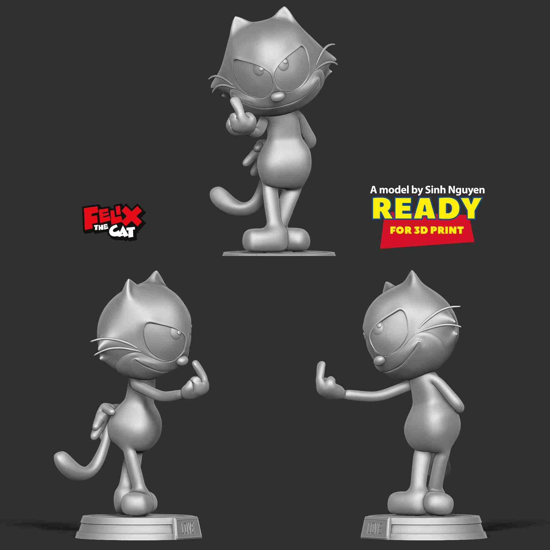 Felix the Cat 2 | 3D models download | Creality Cloud