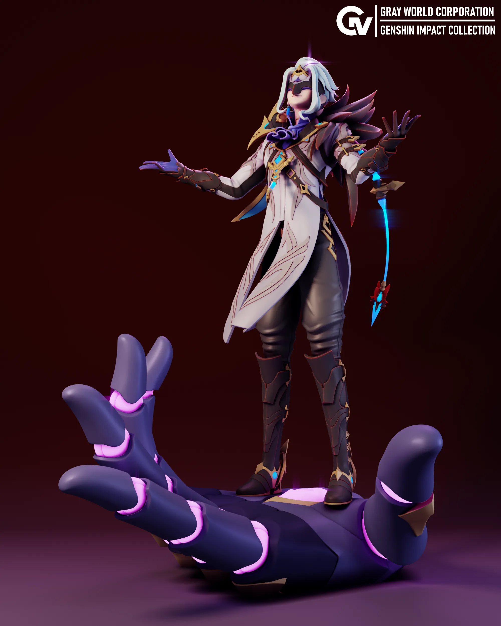 Characters & Creatures STL Download - Dottore | Genshin Impactby Gray ...