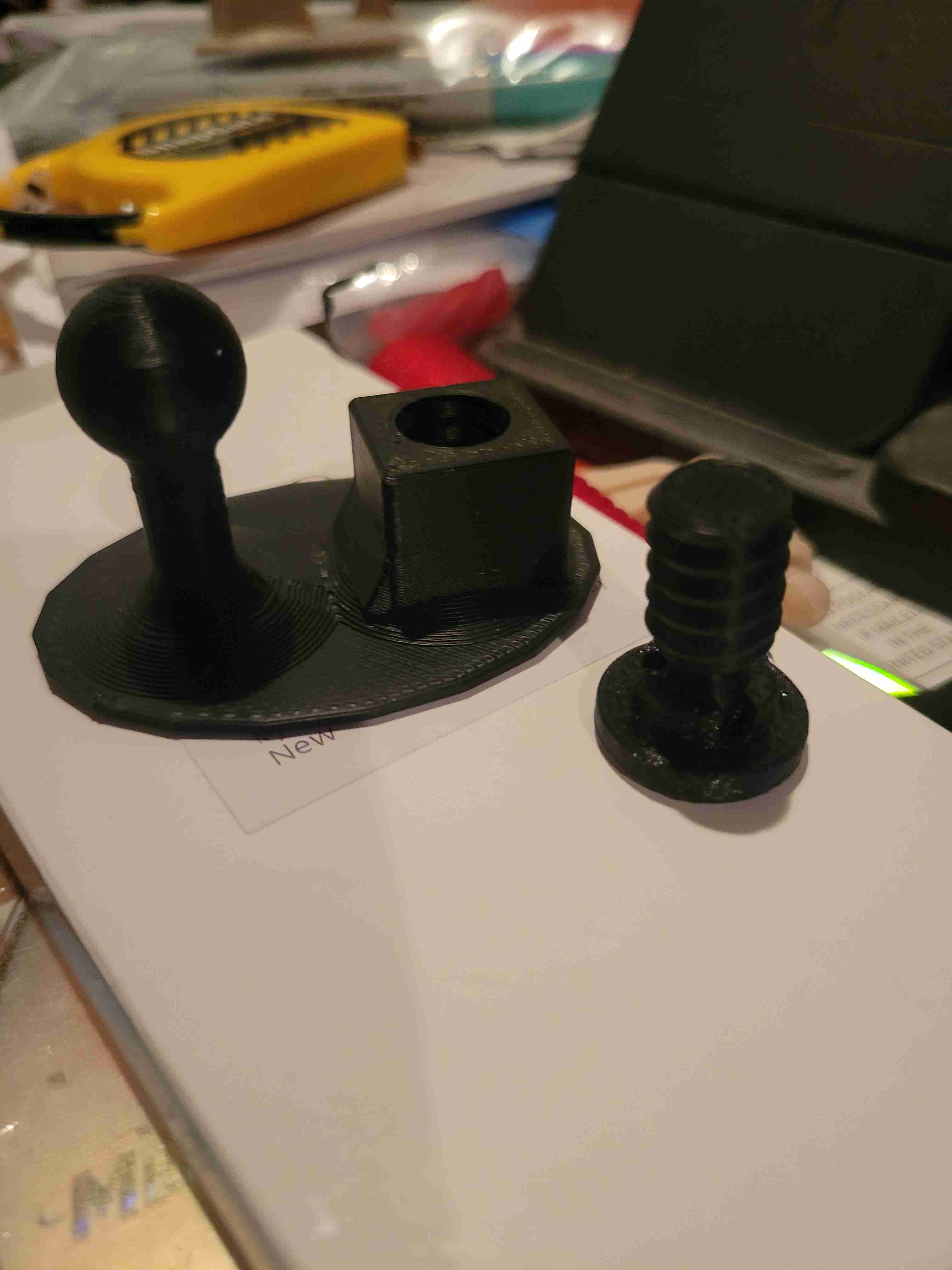 Phone Ram Ball mount with adjustable support screw | 3D models download ...