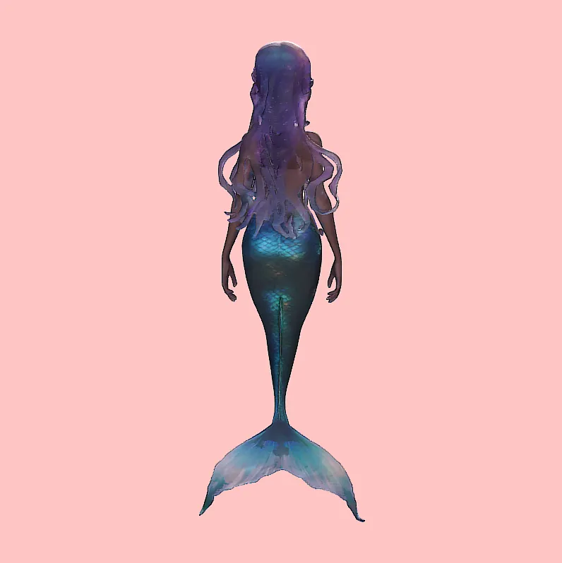 Characters & Creatures STL Download - Futuristic Mermaidby neagww