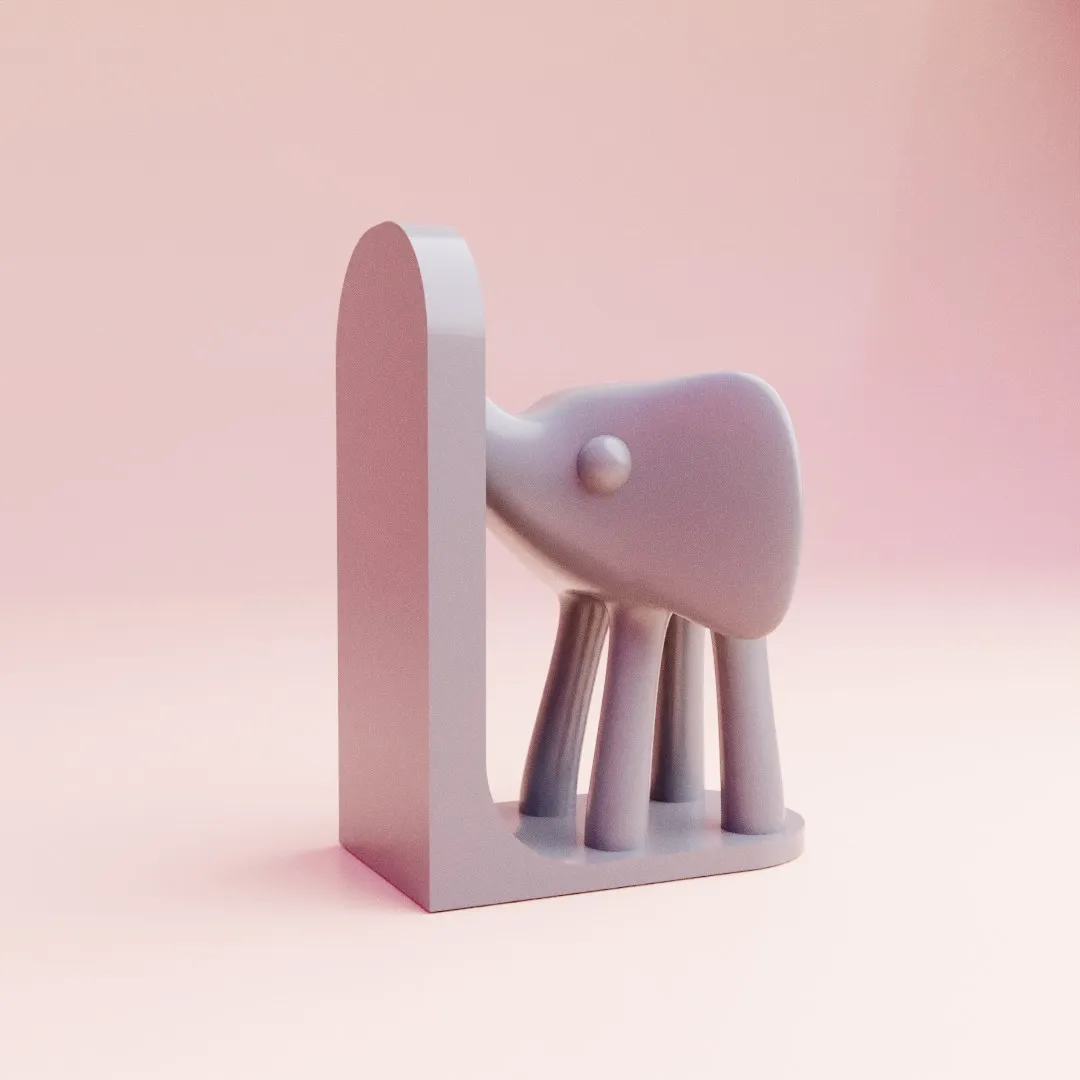3D Printer Files | 3MF File | beautiful elephant bookend for home ...