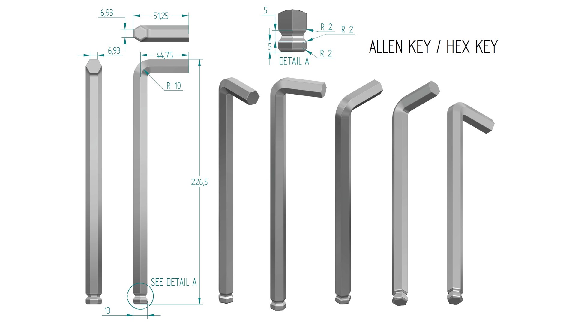 Allen Key | 3D models download | Creality Cloud