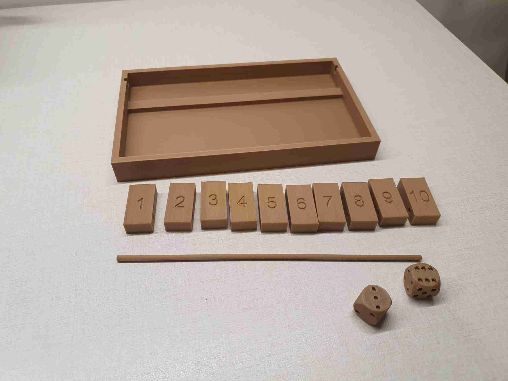 SHUT THE BOX - FUN MATH GAME | 3D models download | Creality Cloud