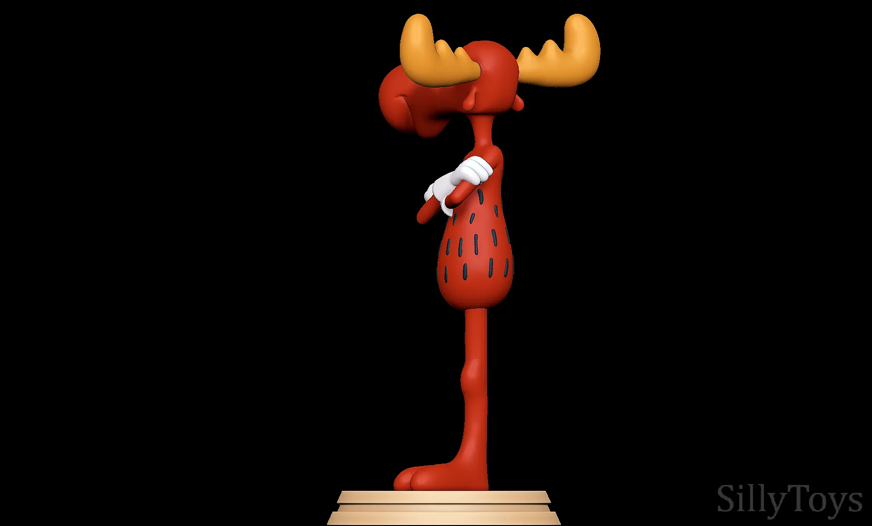 Characters & Creatures STL Download - Bullwinkle J. mooseby SillyToys