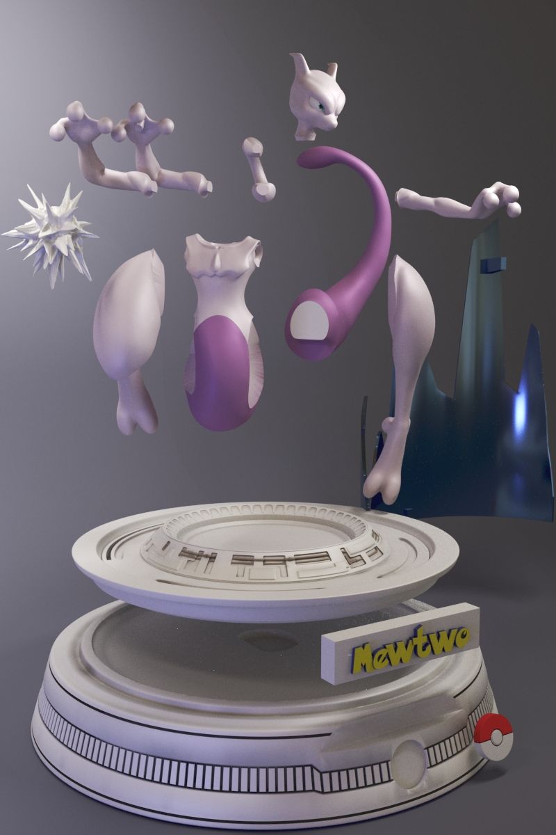 Mewtwo Strikes Back Evolution | 3D models download | Creality Cloud