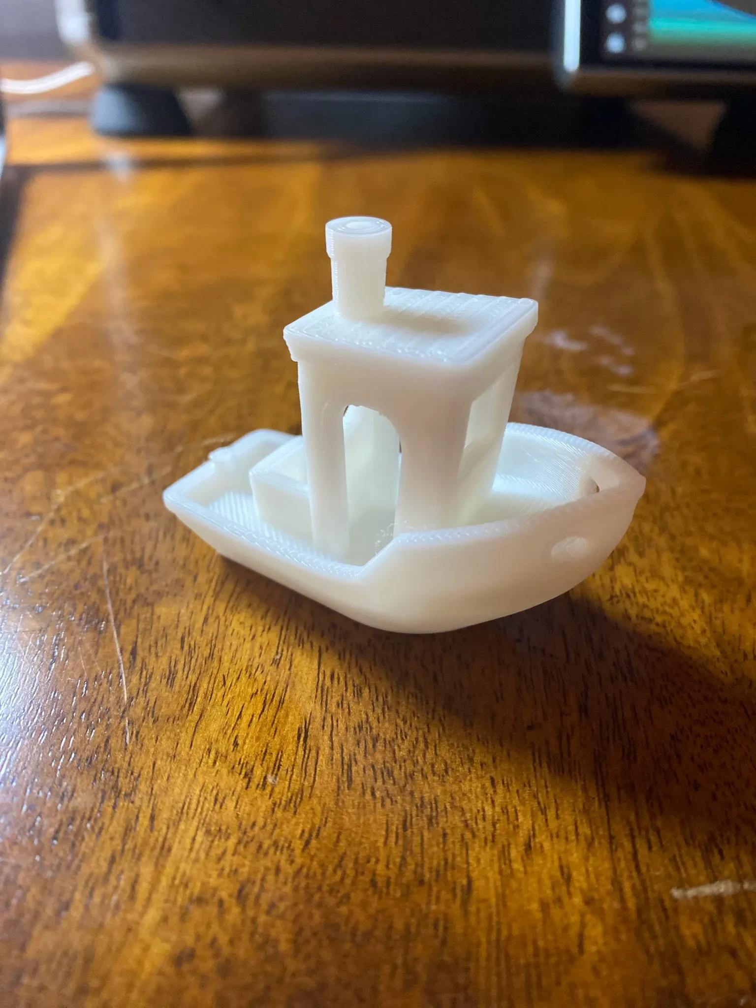 Finished my first print! The boat STL file came with the flash drive ...