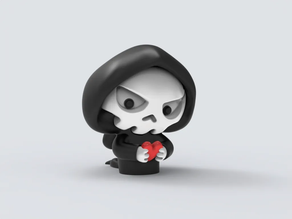 Free Game Props STL Download - little death with heartby dreampaint