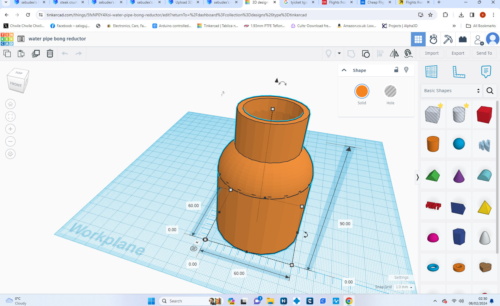 weed water pipe reductor | 3D models download | Creality Cloud