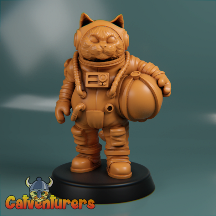 Commander Edgar P. Michi, Fearless Cosmonaut Cat | 3D models download ...