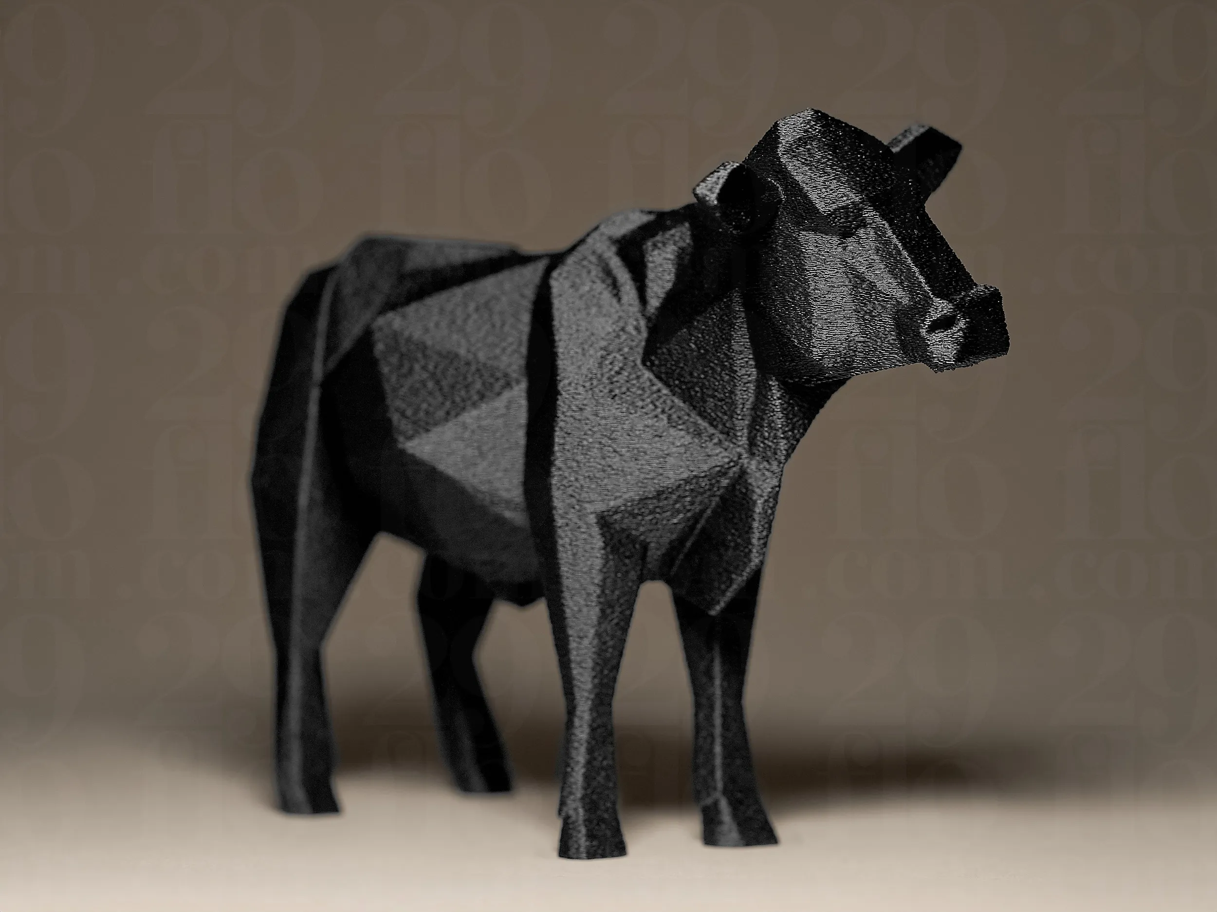3D Printer Files | 3MF File | Geometric COW Figurine | Creality Cloud