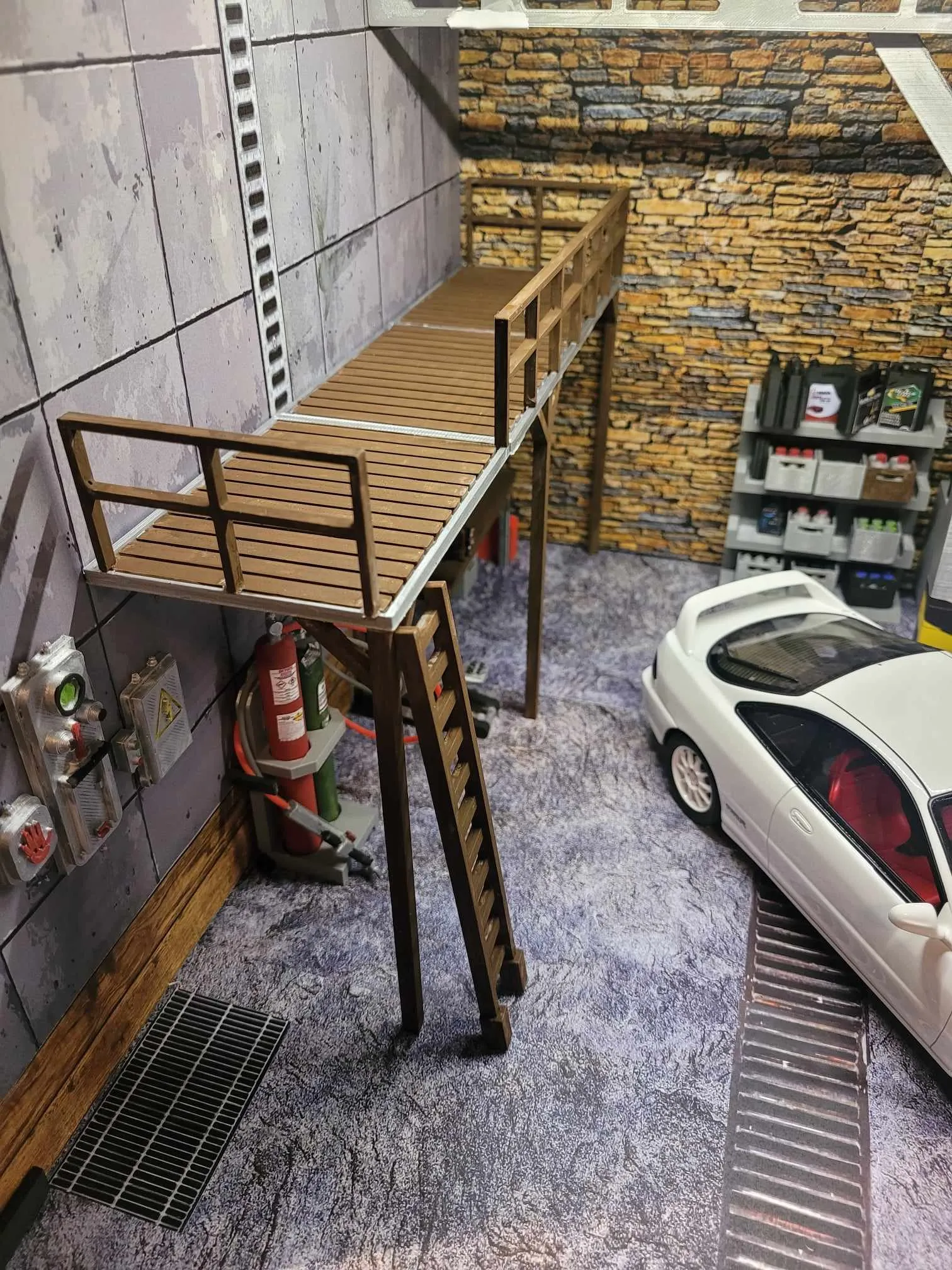 Other STL Download - 1/24 MEZZANINE DE GARAGE ÉTAGE C / GARAGE ...