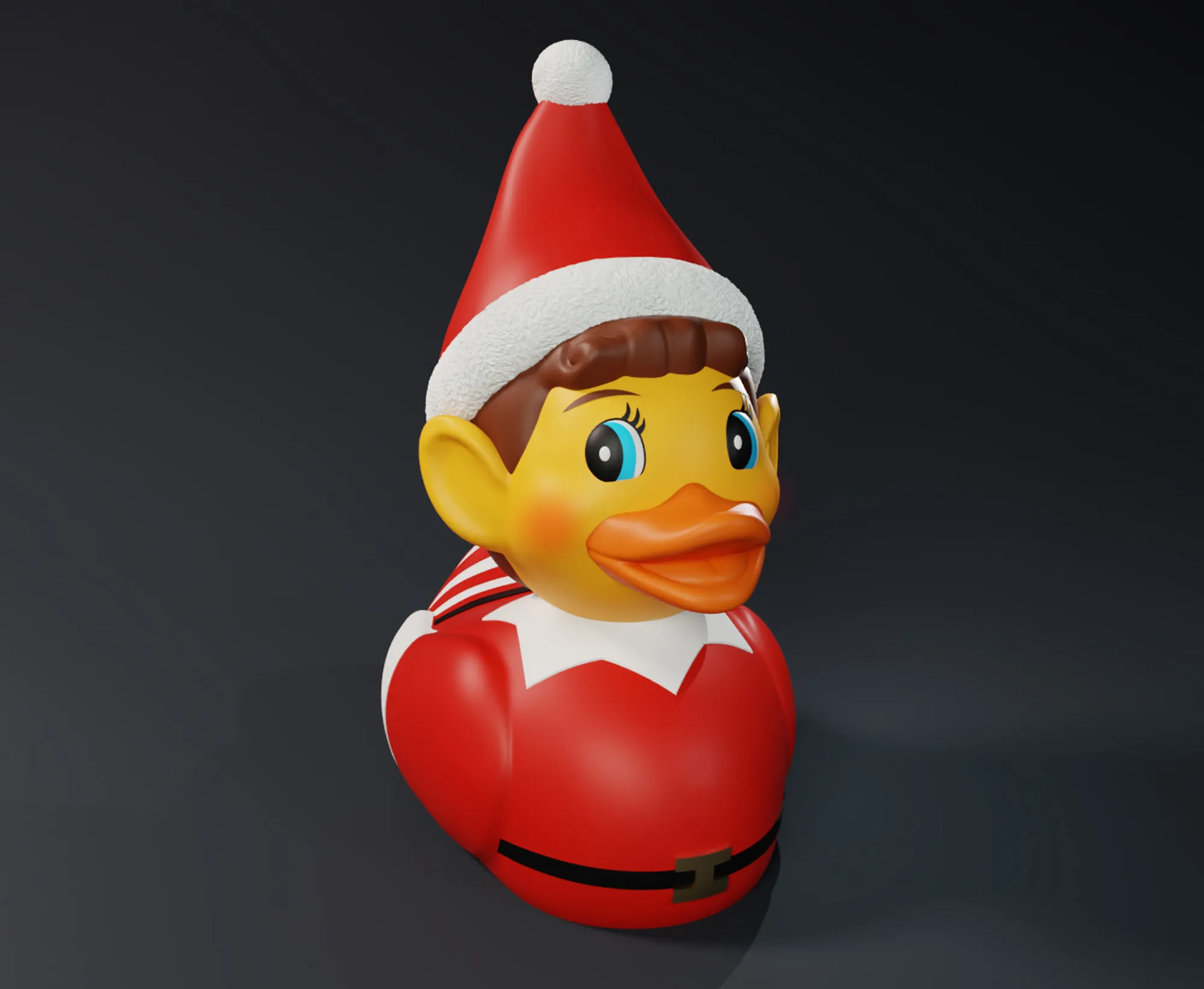 Other STL Download - Cute Elf on a Shelf Rubber Duckby César_Cruz