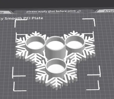 3D Printer Files | 3MF File | snowflake tea light holder | Creality Cloud