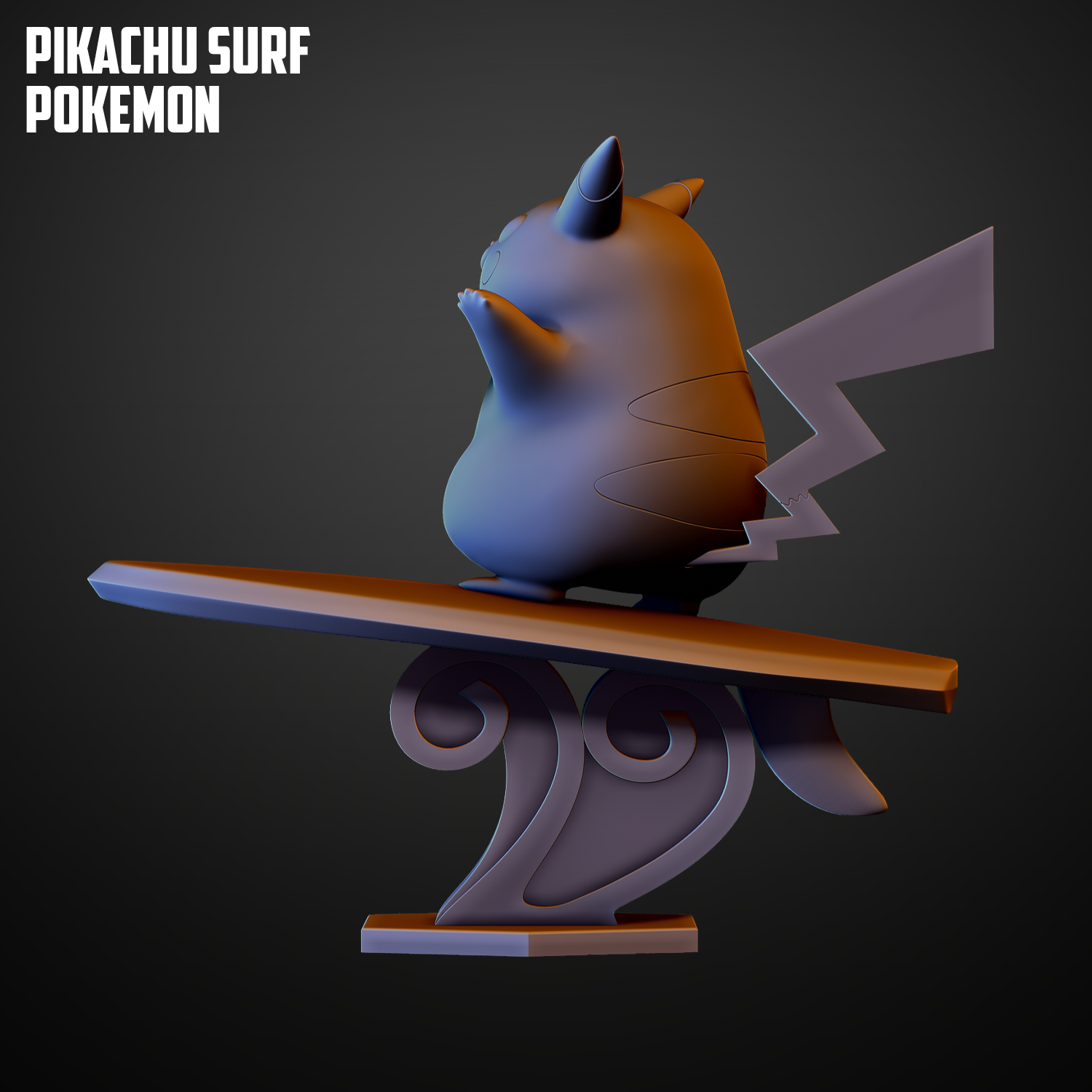 Pikachu Surf | 3D models download | Creality Cloud
