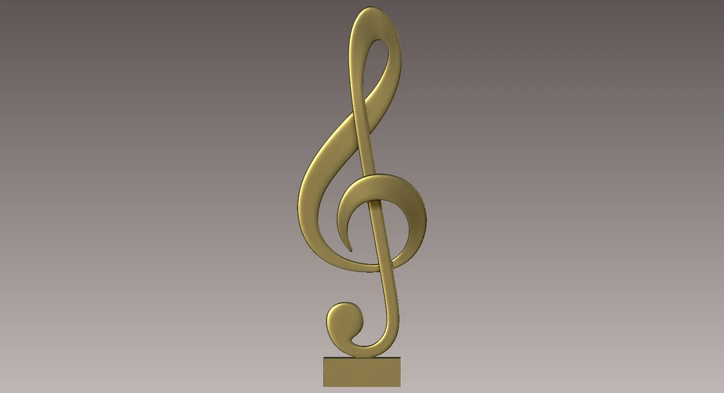 Home Decorations & Ornaments STL Download - Printable-model-of-clef ...