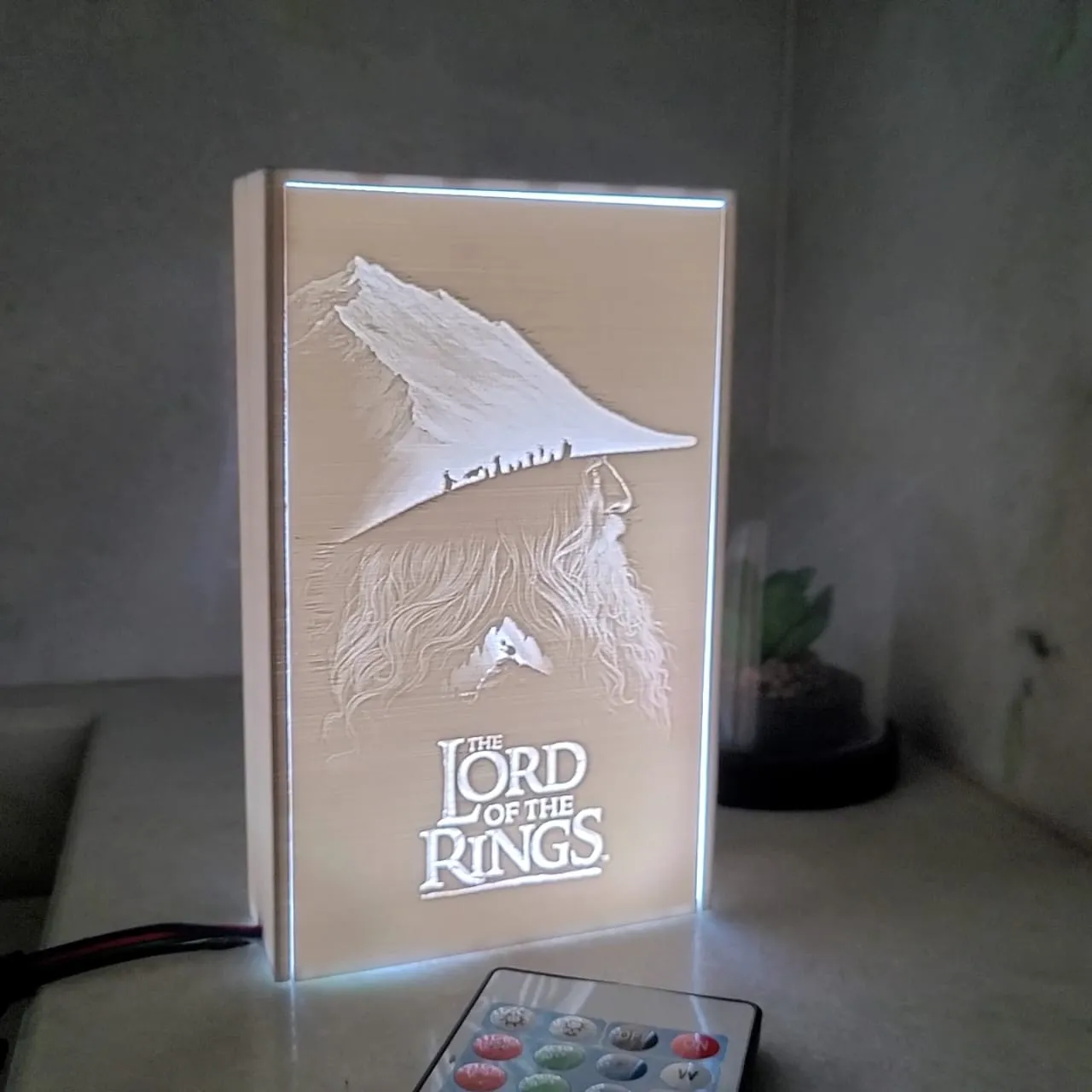 Digital Art STL Download - LightBox Lithophane - Gandalf from The Lord ...