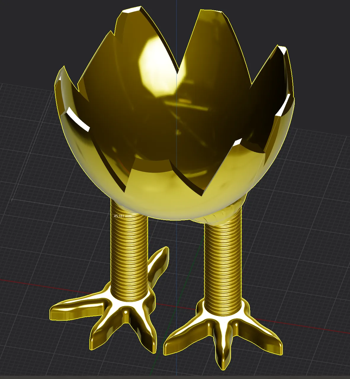3D Printer Files | 3MF File | Cracked Egg with legs | Creality Cloud