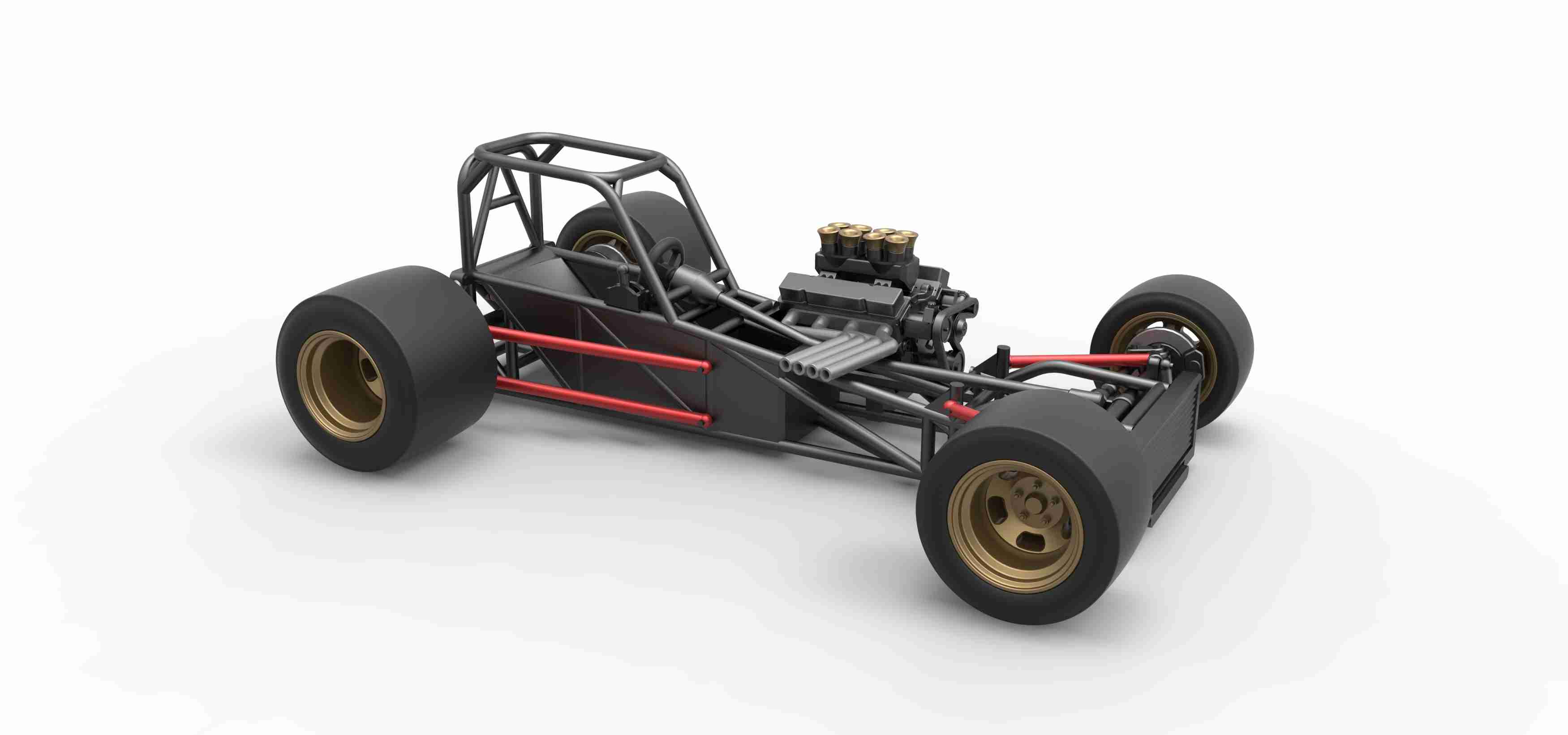 Diecast Supermodified front engine race car Base Scale 1:25 | 3D models ...