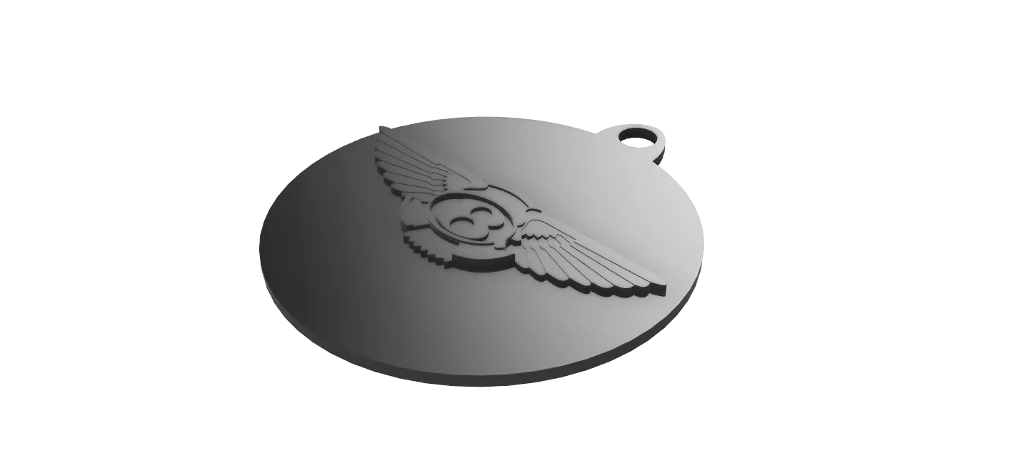Jewelry & Accessories STL Download - Bentley logo & writing keychainby ...