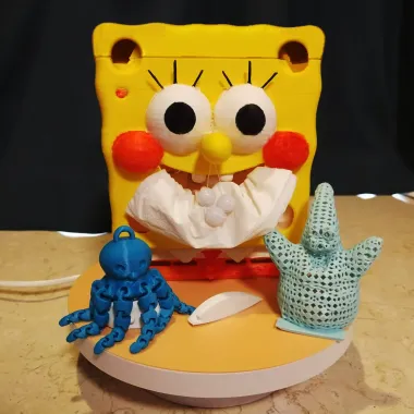 SpongeBob Tissue Box, a tissue box designed with the cartoon character ...
