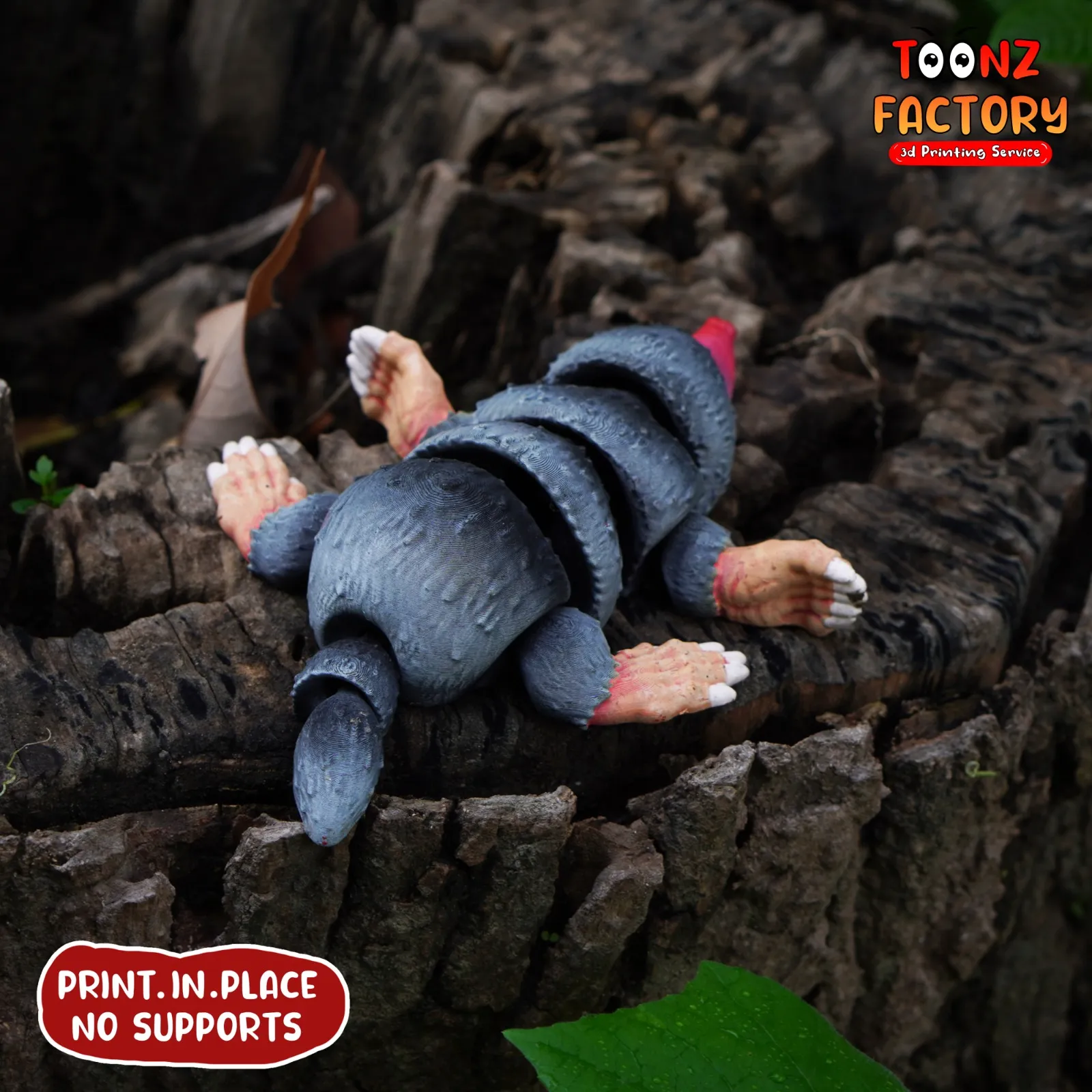 PRINT IN PLACE CUTE FLEXI MOLE | 3D models download | Creality Cloud