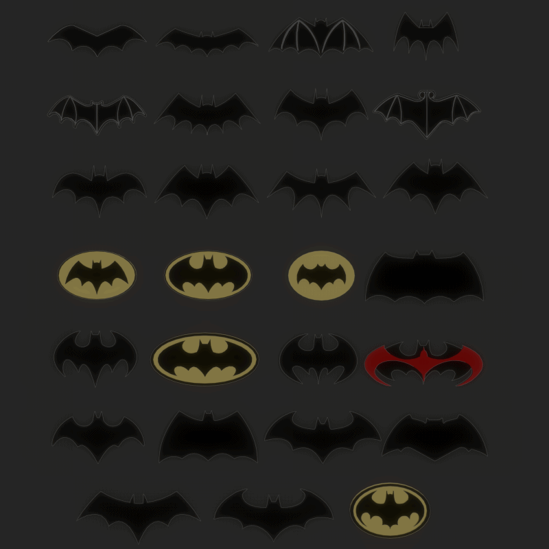BATMAN LOGOS | 3D models download | Creality Cloud
