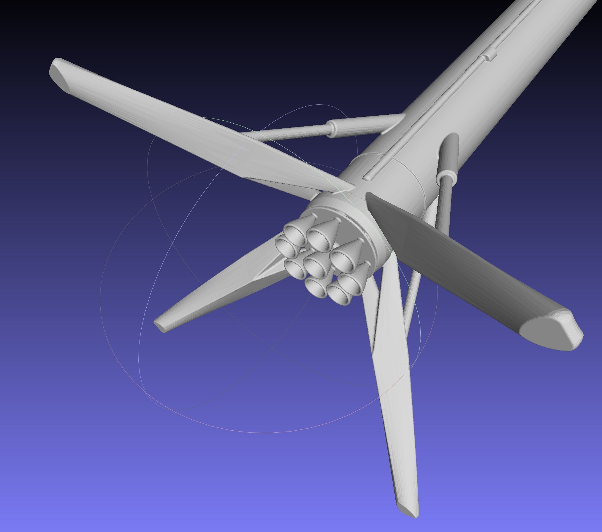 Space-X Falcon 9 Landed Stage | 3D models download | Creality Cloud